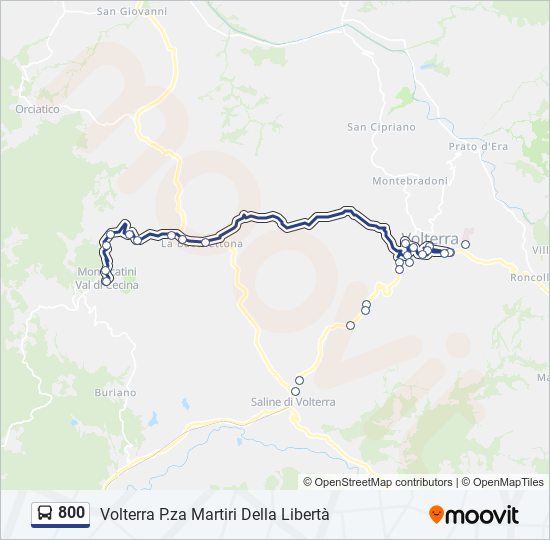 800 Route: Schedules, Stops & Maps - Volterra P.za Martiri Della ...