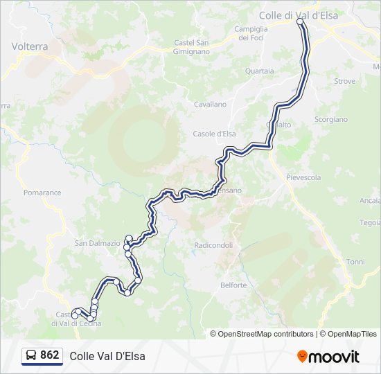 862 Route: Schedules, Stops & Maps - Colle Val D'Elsa (Updated)