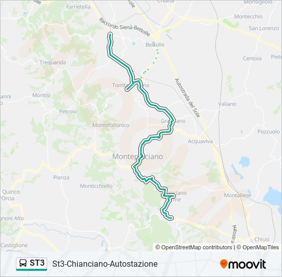 st3 Route: Schedules, Stops & Maps - St3-Chianciano-Autostazione (Updated)