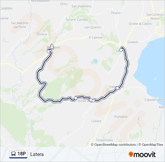 18p Route: Schedules, Stops & Maps - Latera (Updated)