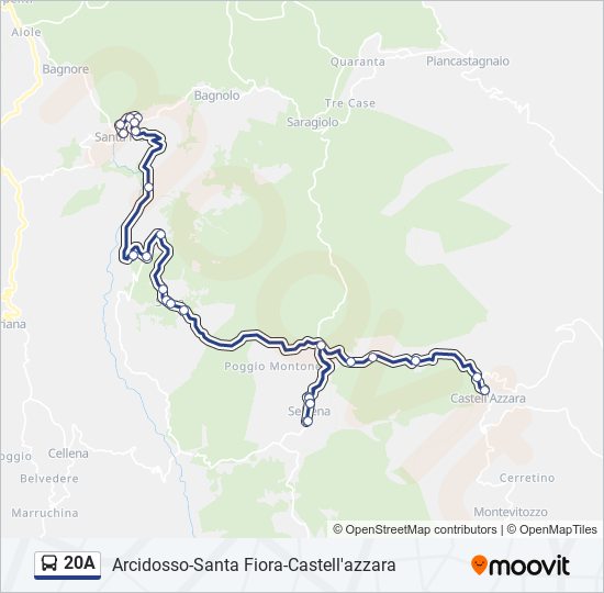 20a Route: Schedules, Stops & Maps - Santa Fiora Centrale (Updated)