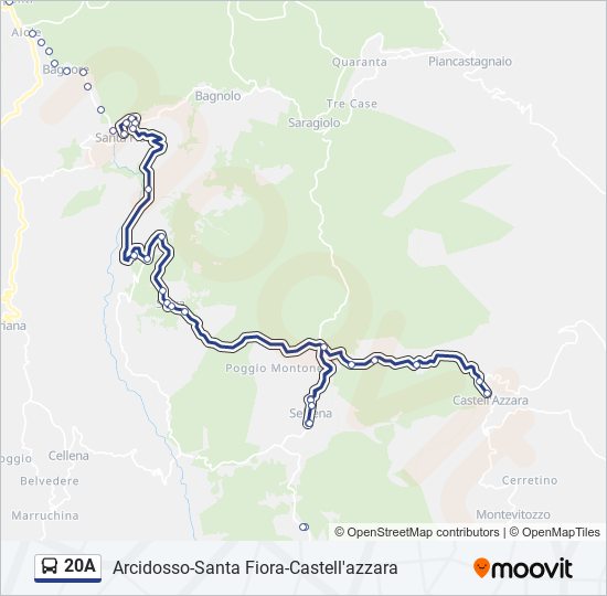 20a Route: Schedules, Stops & Maps - Castell'Azzara Centro (Updated)