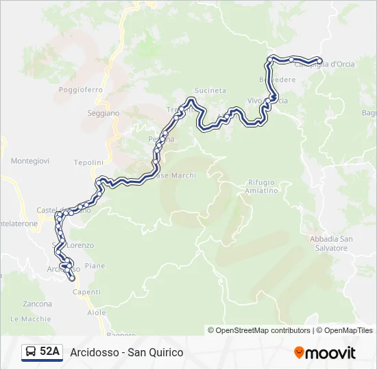 52A Route: Schedules, Stops & Maps - Campiglia Center (Updated)
