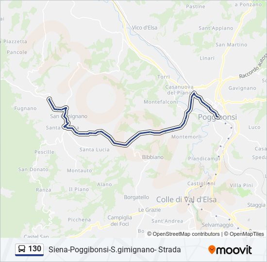 130 Route: Schedules, Stops & Maps - San Gimignano (Updated)