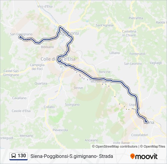 130 Route: Schedules, Stops & Maps - S.Gimignano (Updated)