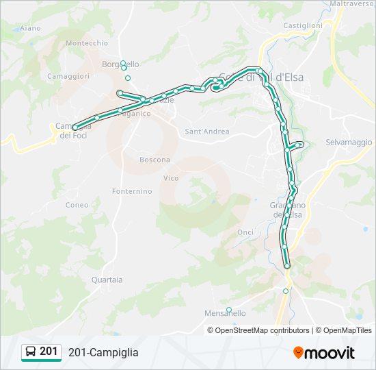 201 Route: Schedules, Stops & Maps - 201-Campiglia (Updated)