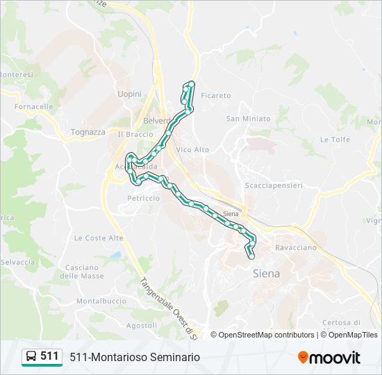 511 Route: Schedules, Stops & Maps - 511-Montarioso Seminario (Updated)