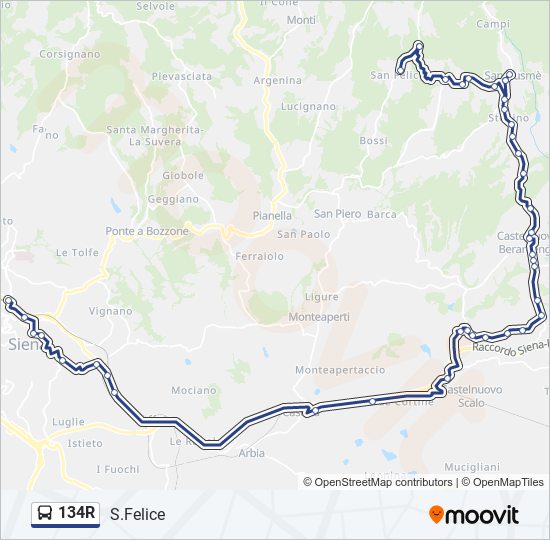 134r Route: Schedules, Stops & Maps - S.Felice (Updated)
