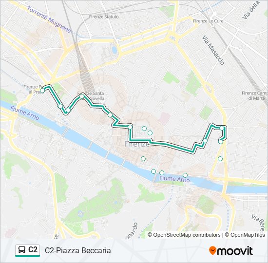 c2 Route: Schedules, Stops & Maps - C2-Piazza Beccaria (Updated)