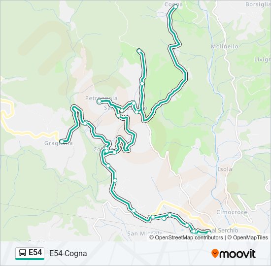 e54 Route: Schedules, Stops & Maps - E54-Cogna (Updated)