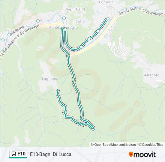 e10 Route: Schedules, Stops & Maps - E10-Bagni Di Lucca (Updated)