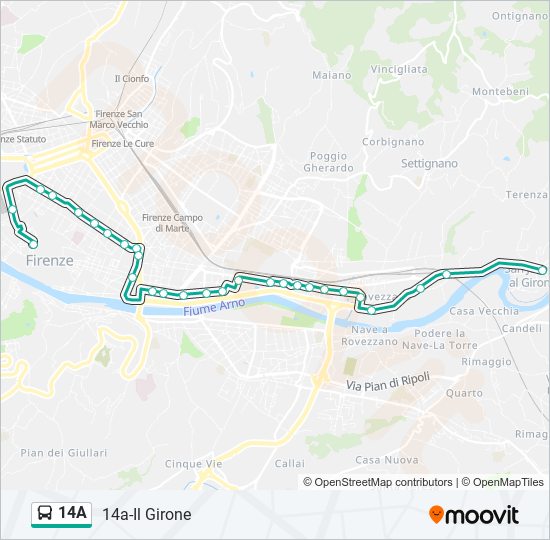 14a Route: Schedules, Stops & Maps - 14a-Il Girone (Updated)