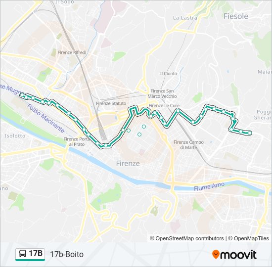 17b Route: Schedules, Stops & Maps - 17b-Boito (Updated)