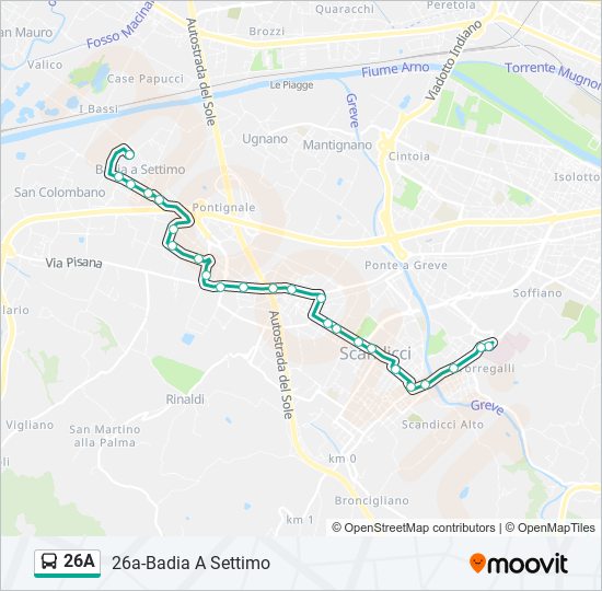26a Route: Schedules, Stops & Maps - 26a-Badia A Settimo (Updated)