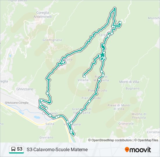 s3 Route: Schedules, Stops & Maps - S3-Calavorno-Scuole Materne (Updated)