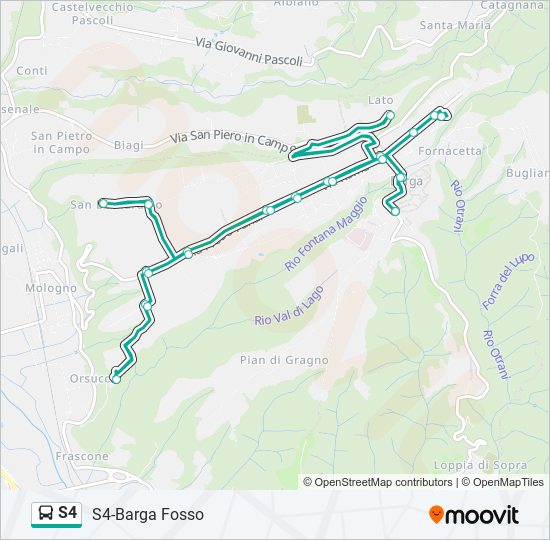 s4 Route: Schedules, Stops & Maps - S4-Barga Fosso (Updated)
