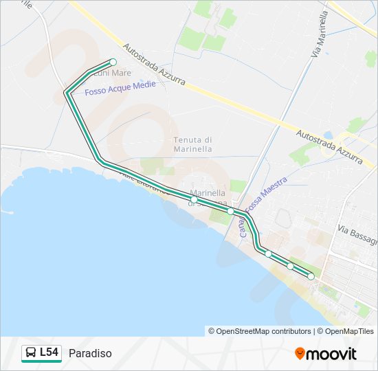 l54 Route: Schedules, Stops & Maps - Paradiso (Updated)