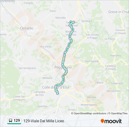129 Route: Schedules, Stops & Maps - 129-Viale Dei Mille Liceo (Updated)