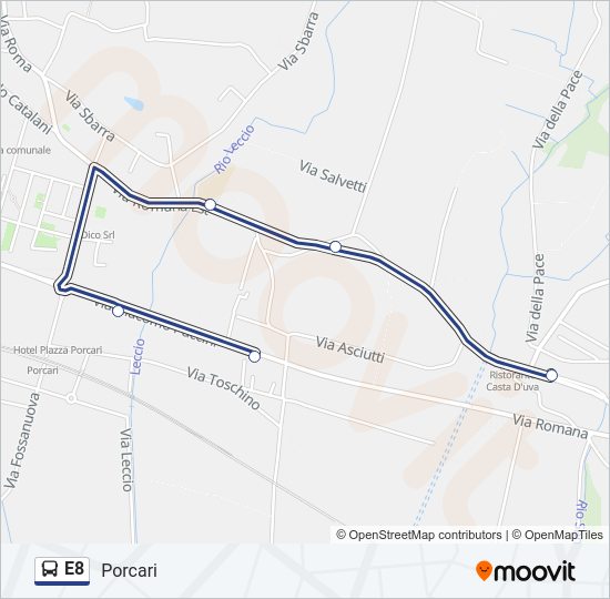 E8 Route: Schedules, Stops & Maps - Porcari (Updated)