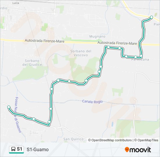 s1 Route: Schedules, Stops & Maps - S1-Guamo (Updated)