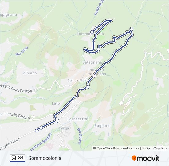 s4 Route: Schedules, Stops & Maps - Sommocolonia (Updated)