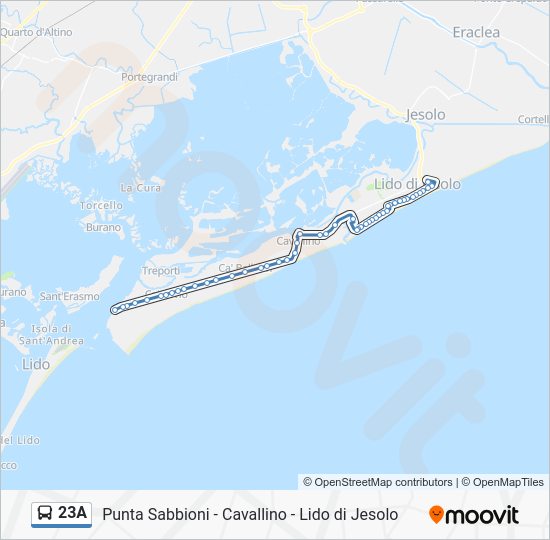 23A Route: Schedules, Stops & Maps - Punta Sabbioni (Updated)