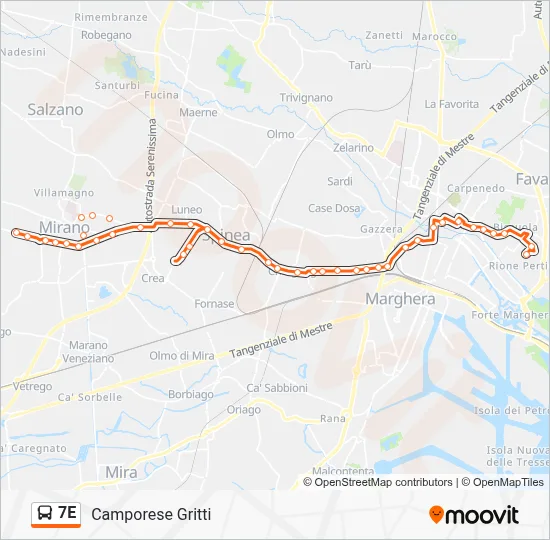Linea : orari, fermate e mappe - Camporese Gritti (Aggiornato)