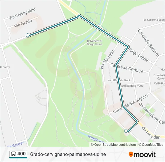 400 Route: Schedules, Stops & Maps - Palmanova FS (Updated)