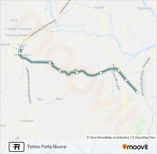 r Route: Schedules, Stops & Maps - Torino Porta Nuova (Updated)