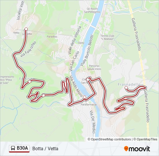 b30a Route: Schedules, Stops & Maps - Botta / Vetta (Updated)