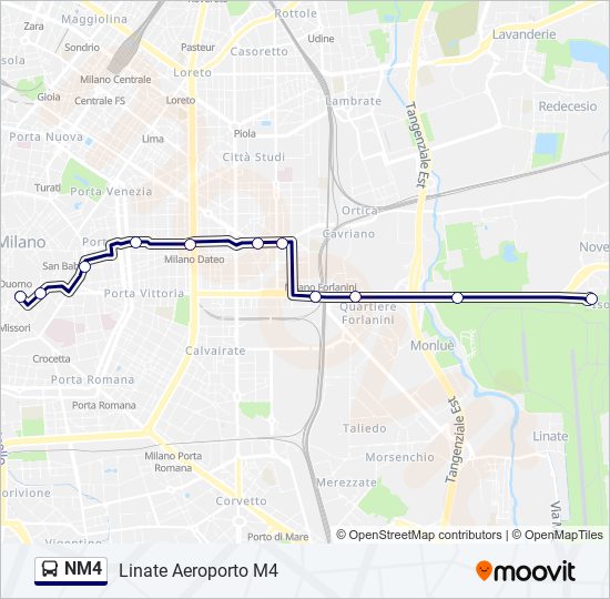 nm4 Route: Schedules, Stops & Maps - Linate Aeroporto M4 (Updated)