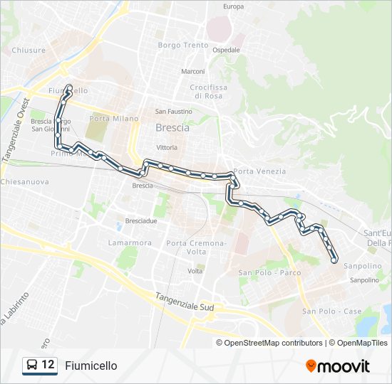 Linea 12: orari, fermate e mappe - Fiumicello (Aggiornato)