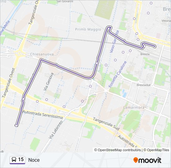 15 Route: Schedules, Stops & Maps - Noce (Updated)