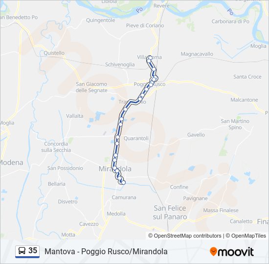 35 Route: Schedules, Stops & Maps - Villa Poma (Updated)