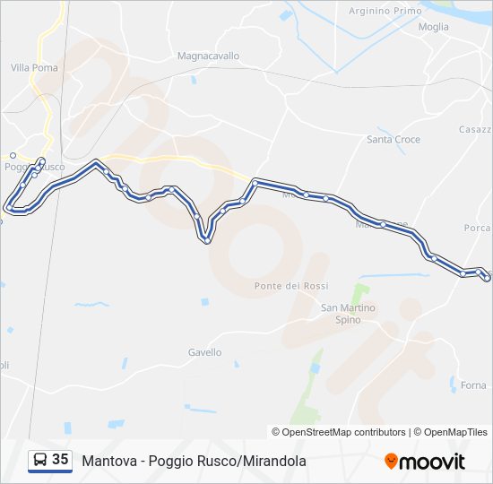 35 Route: Schedules, Stops & Maps - Poggio Rusco (Updated)