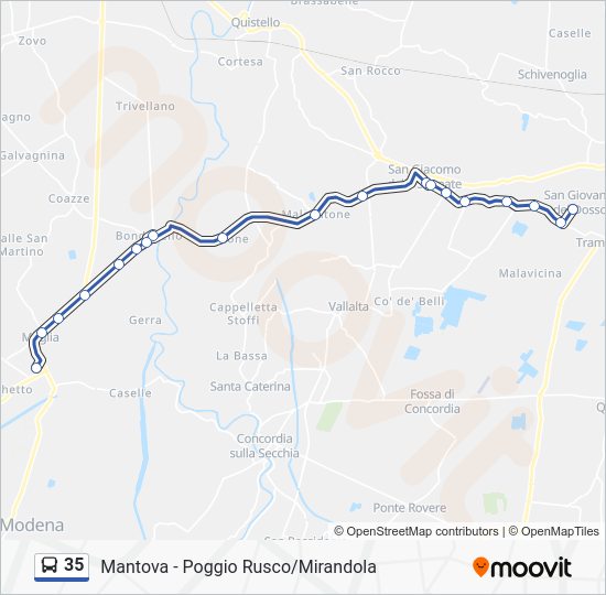 35 Route: Schedules, Stops & Maps - San Giovanni Del Dosso (Updated)