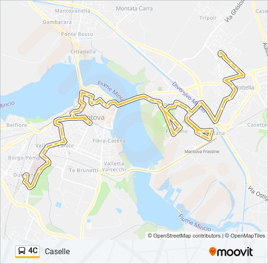 4c Route: Schedules, Stops & Maps - Caselle (Updated)