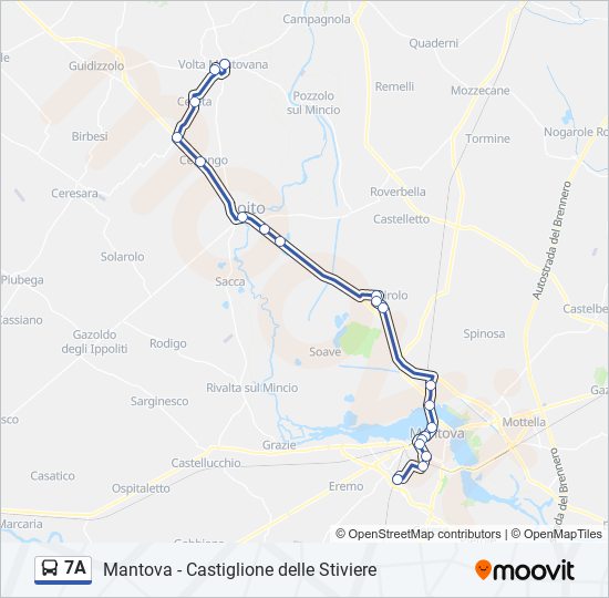 7a Route: Schedules, Stops & Maps - Volta Mantovana (Updated)