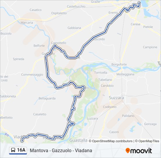 16a Route: Schedules, Stops & Maps - Mantova Trieste (Updated)