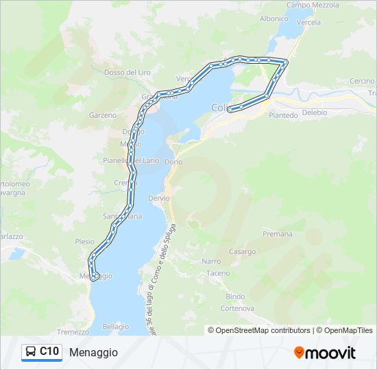 c10 Route: Schedules, Stops & Maps - Menaggio (Updated)