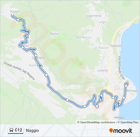 C12 Route: Schedules, Stops & Maps - Naggio (Updated)