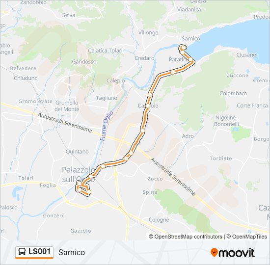ls001 Route: Schedules, Stops & Maps - Sarnico (Updated)