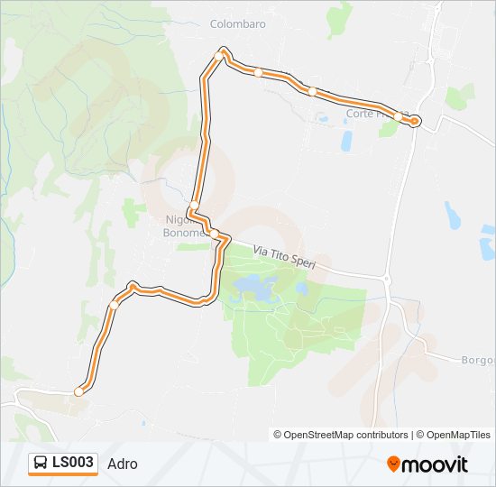 ls003 Route: Schedules, Stops & Maps - Adro (Updated)