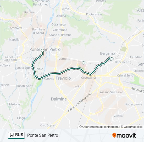 bus Route: Schedules, Stops & Maps - Ponte San Pietro (Updated)