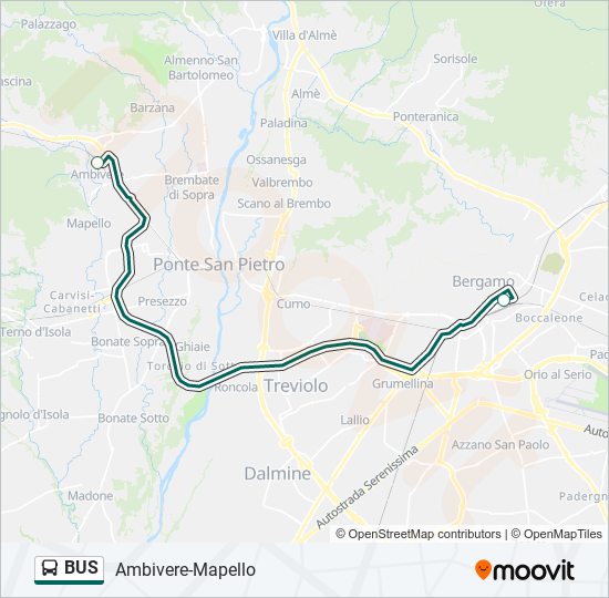bus Route: Schedules, Stops & Maps - Ambivere-Mapello (Updated)