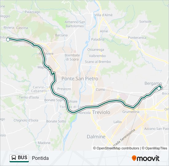 bus Route: Schedules, Stops & Maps - Pontida (Updated)