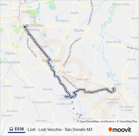 Linea : orari, fermate e mappe - Milano M3-Corsia1 Stallo1 (Aggiornato)
