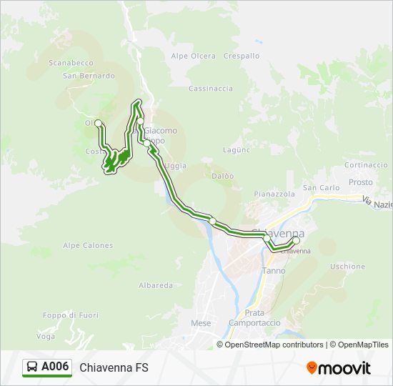 a006 Route: Schedules, Stops & Maps - Chiavenna FS (Updated)