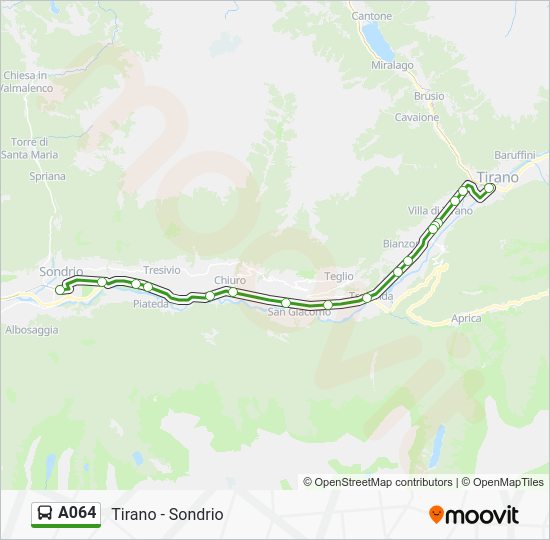 A064 Route: Schedules, Stops & Maps - Sondrio FS (Updated)