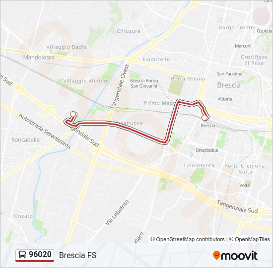 96020 Route: Schedules, Stops & Maps - Brescia FS (Updated)